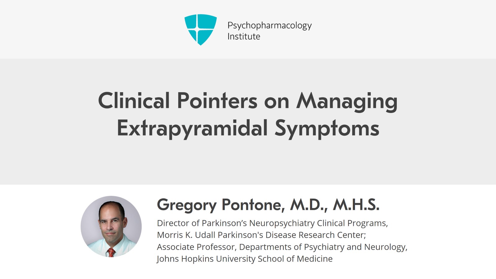 Extrapyramidal Syndrome